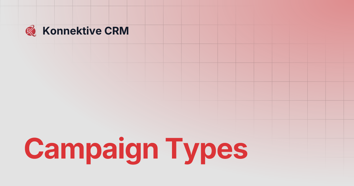 Campaign Types | Konnektive CRM